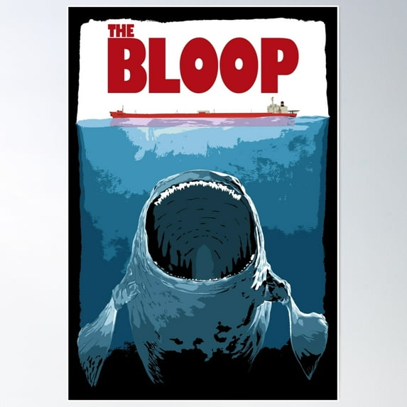 The Bloop Jaws Poster Wall Art, Modern Wall Decor For Living Room Bedroom, 16x24 UNFRAMED ...