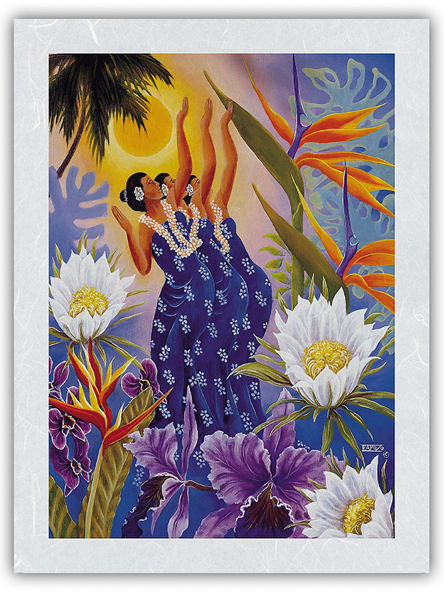 The Blossoms are Opening - Hawaiian Hula Dancers - From an Original ...