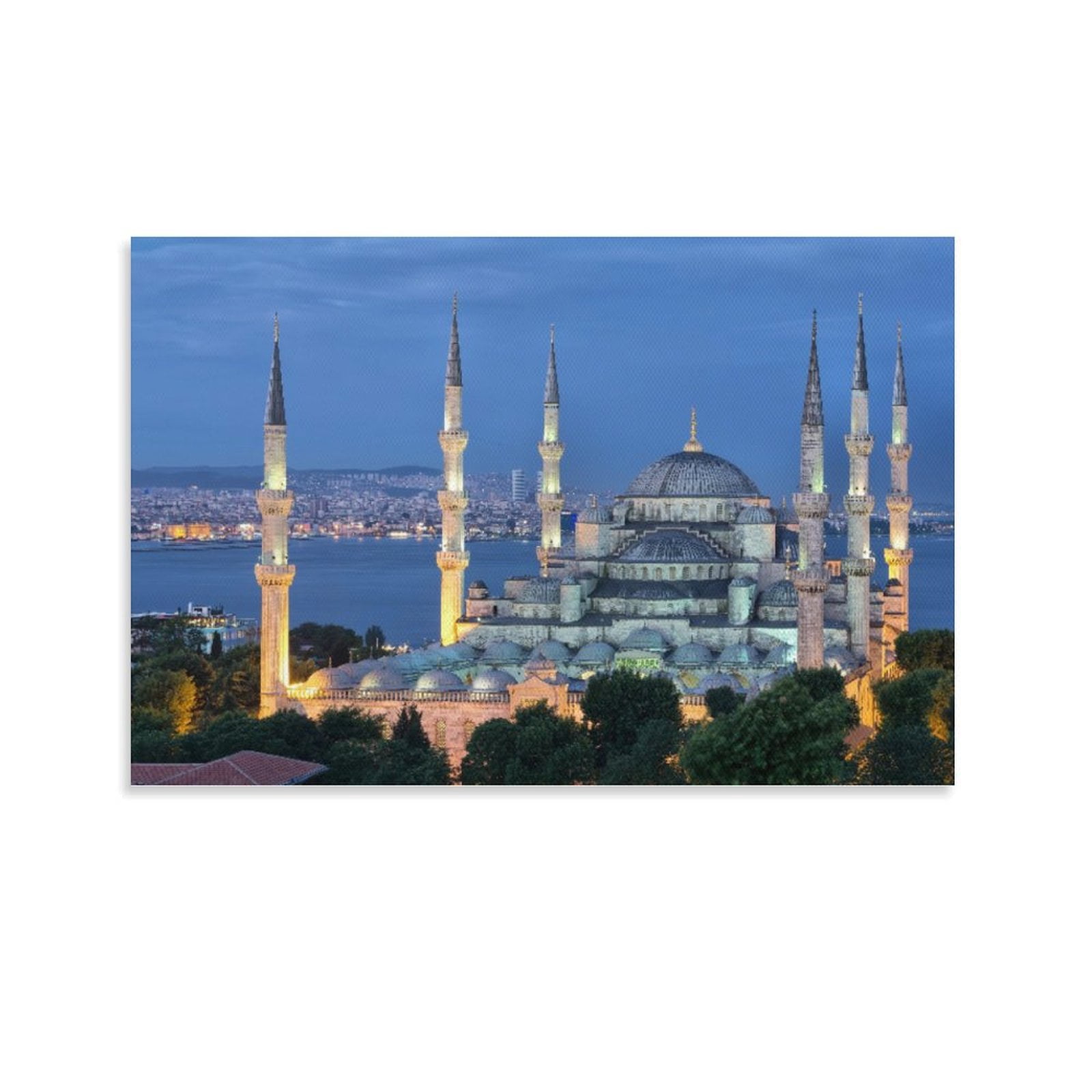The Blue Mosque Wall Art Canvas Art Poster And Wall Art Picture Print ...