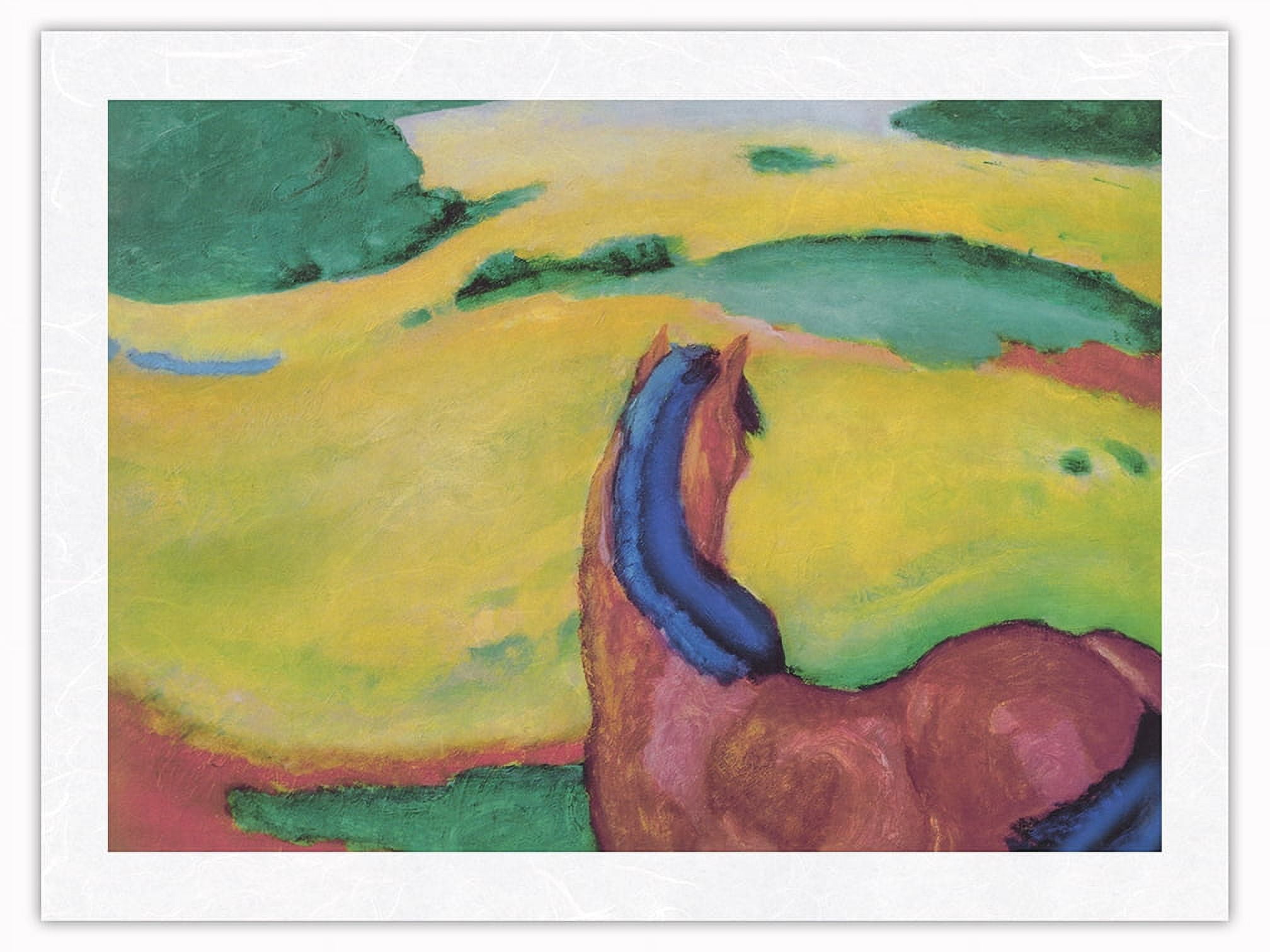 The Blue Rider (Der Blaue Reiter) - From an Original Color Painting by ...