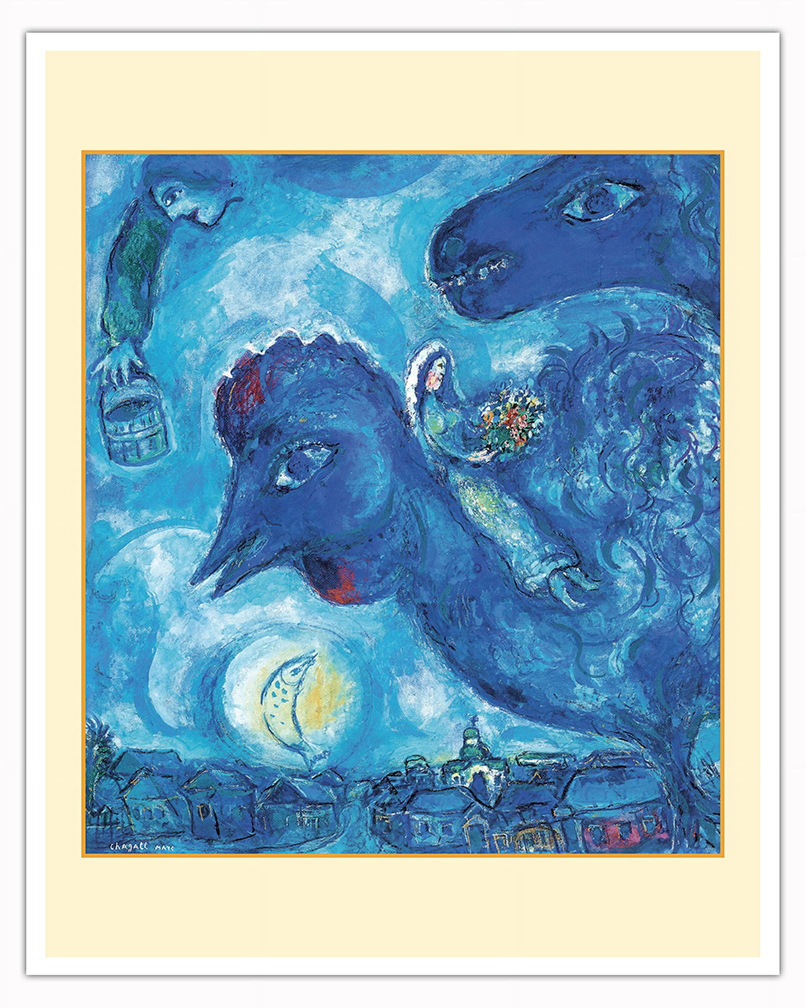 The Blue Rooster or The Dream Of The Village (Le Coq Bleu Ou Le Rêve Du ...