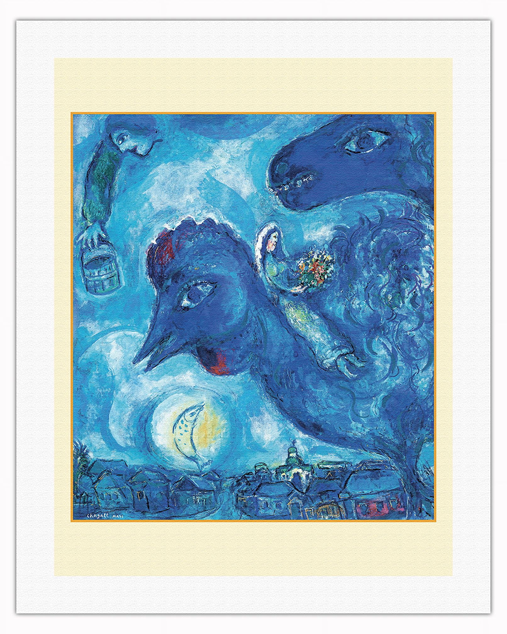 The Blue Rooster or The Dream Of The Village (Le Coq Bleu Ou Le Rêve Du ...
