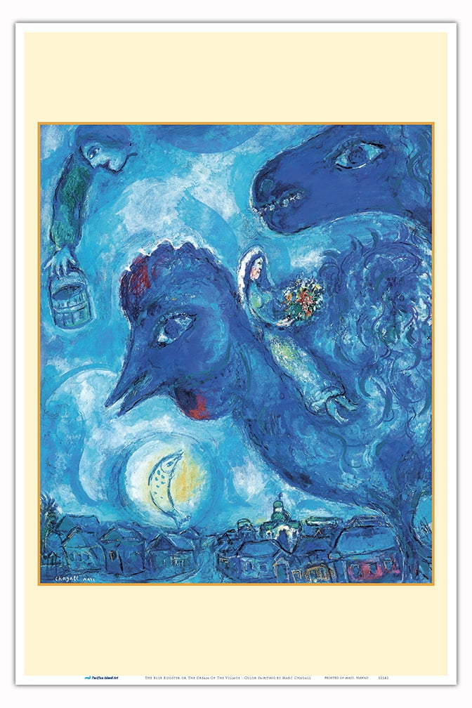 The Blue Rooster or The Dream Of The Village (Le Coq Bleu Ou Le Rêve Du ...
