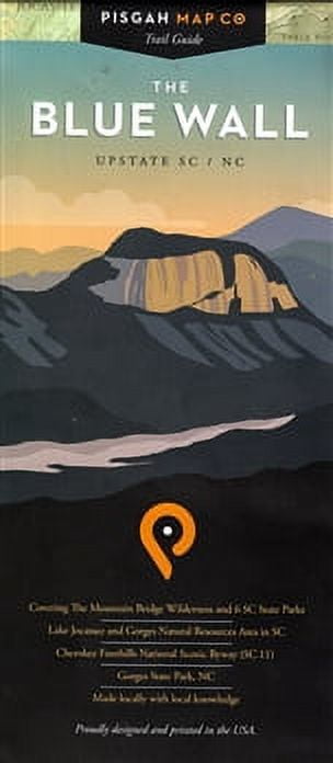 The Blue Wall Map (upstate SC NC) - Walmart.com