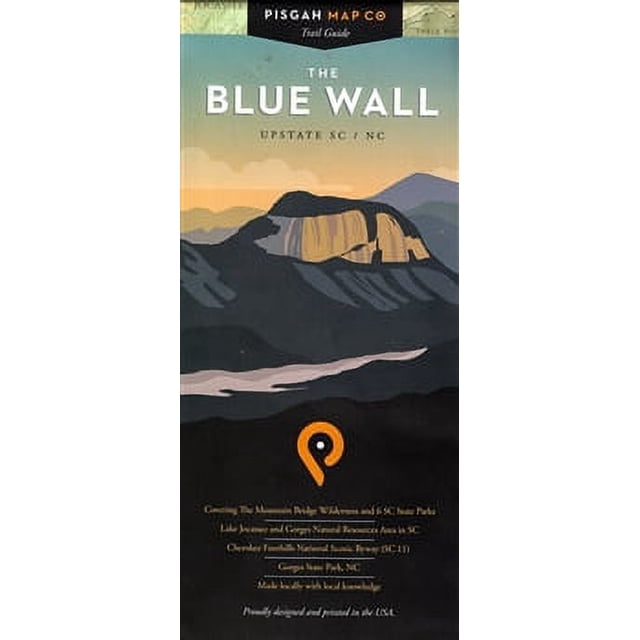 The Blue Wall Map (upstate SC NC) - Walmart.com