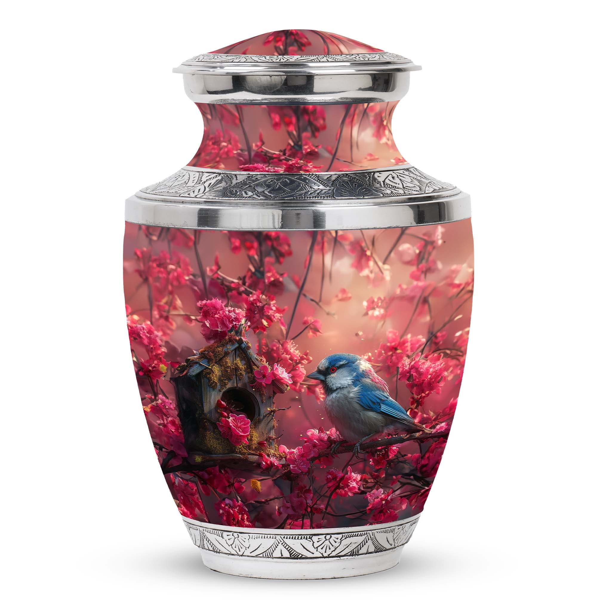 The Bluebird's Abode - Regal Large Funeral Urn for Human Ashes - Unique ...