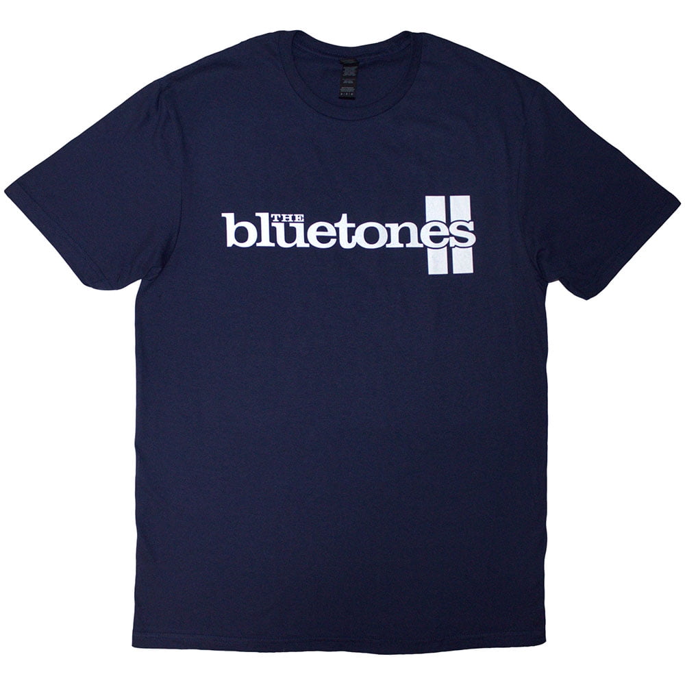The Bluetones Unisex T-Shirt Stripe Logo (Navy Blue) (Medium) - Walmart.com
