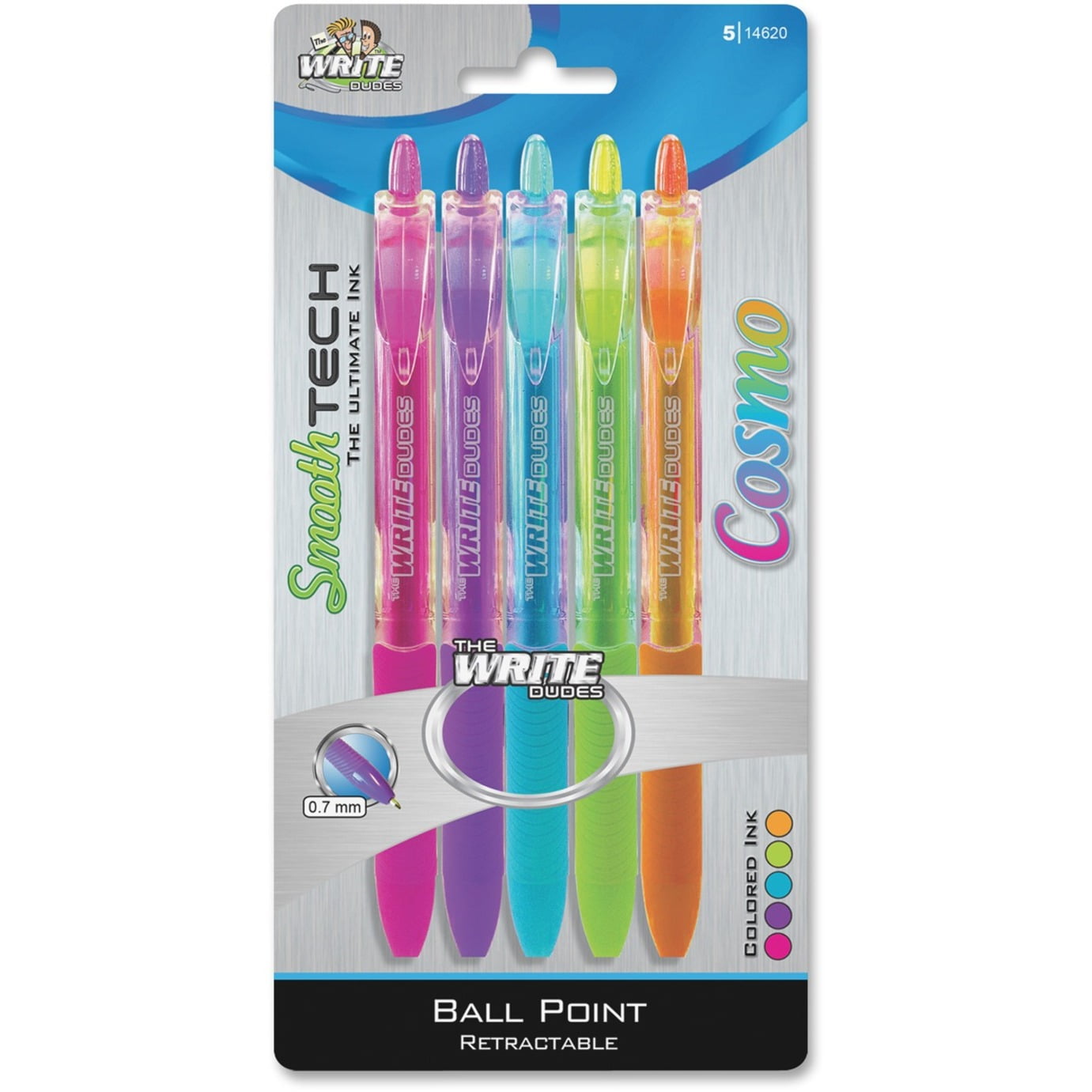 The Board Dudes Smooth Tech Cosmo Retractable Ballpoint Pens - Walmart.com