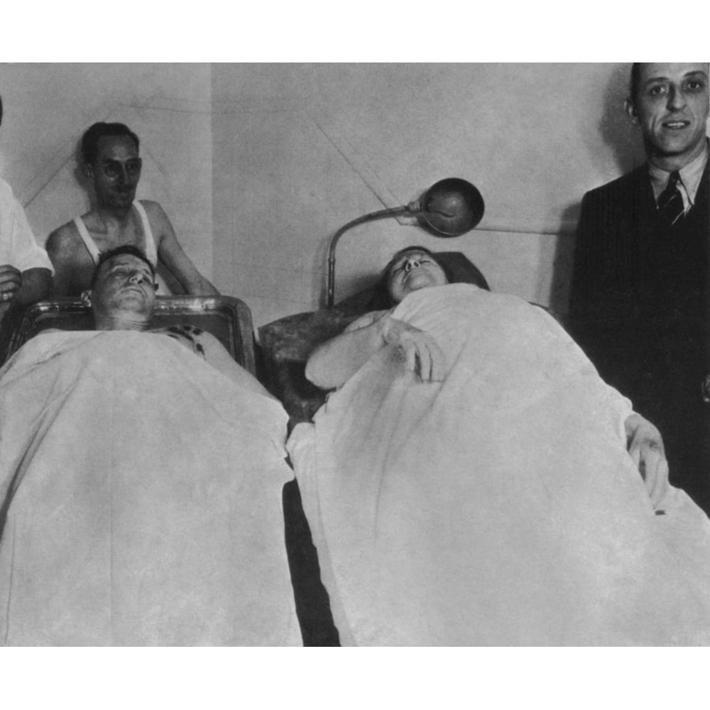 The Bodies Of Freddie And Ma Barker In The Oklawaha History (36 x 24 ...