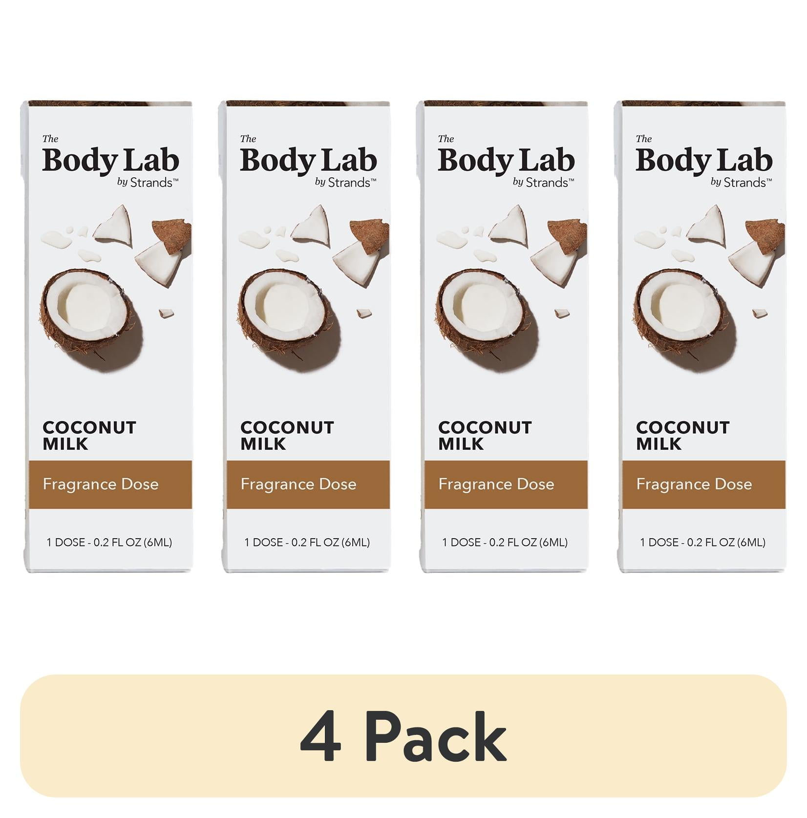 (4 pack) The Body Lab Fragrance Dose, Coconut Milk, 0.2 fl. oz ...