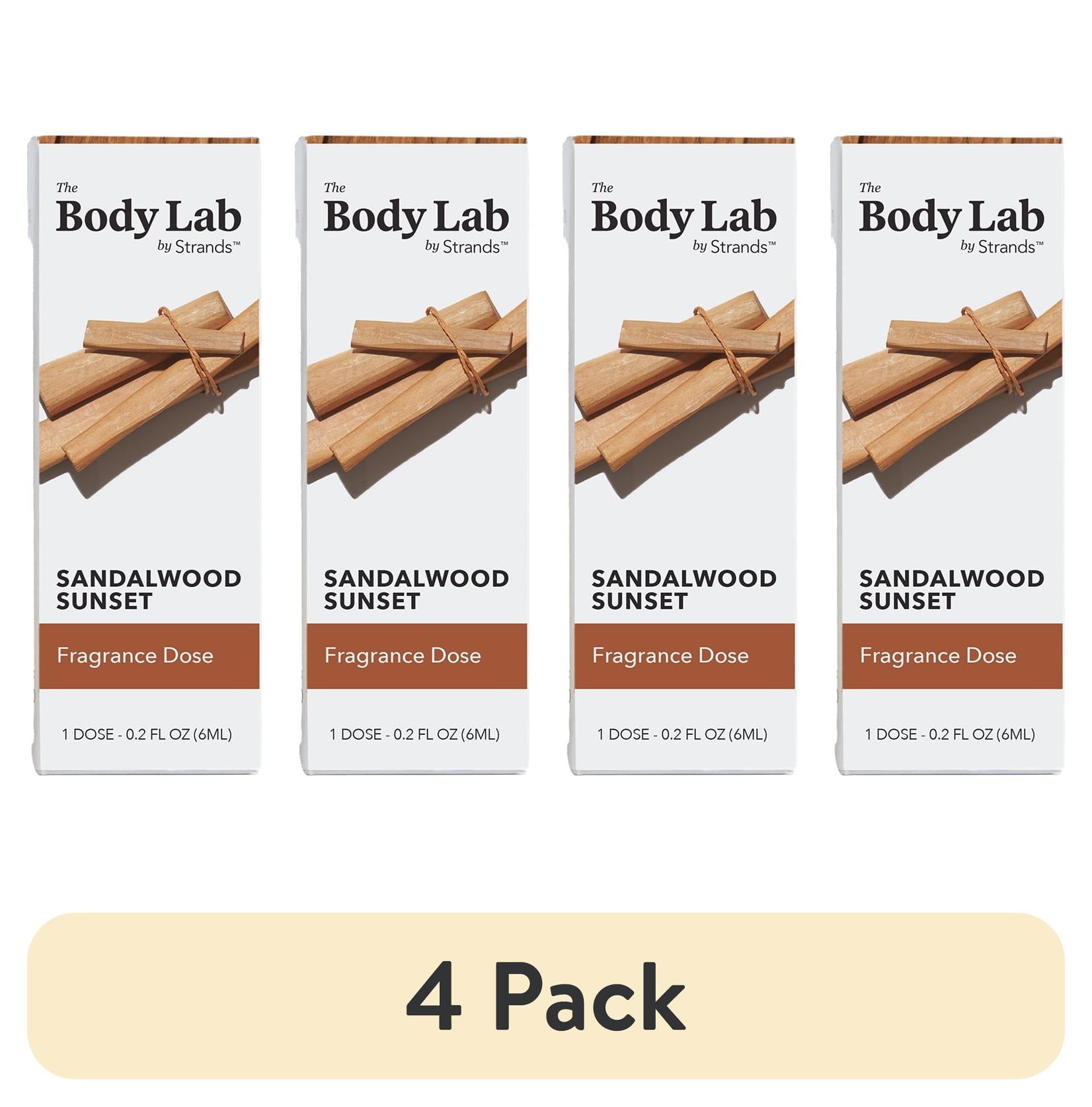(4 pack) The Body Lab Fragrance Dose Sandalwood Sunset 0.2 fl. oz ...