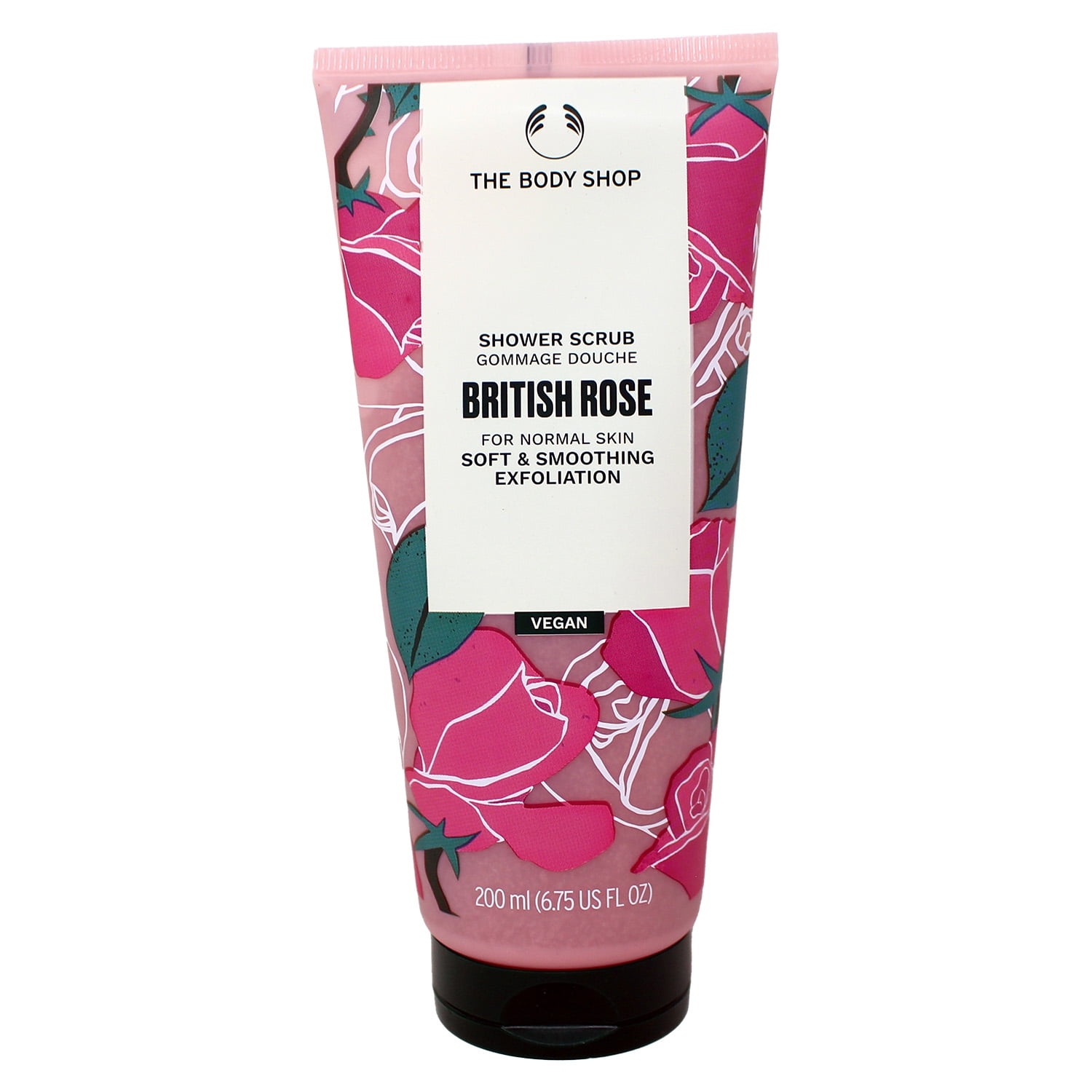 The Body Shop Shower Scrub British Rose 6.76 Ounce - Walmart.com