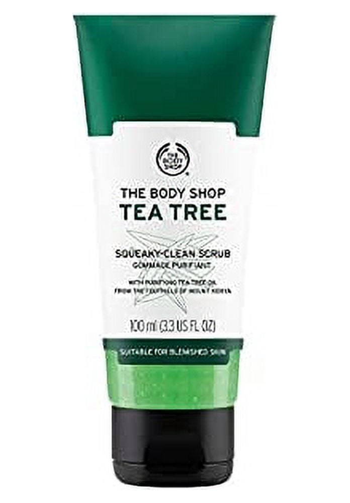 The Body Shop Tea Tree Squeaky-Clean Exfoliating Face Scrub, 3.3 Fl Oz ...
