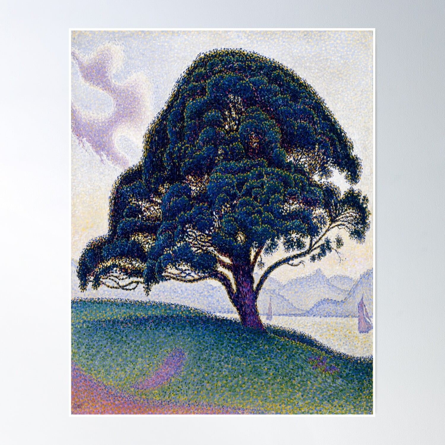 The Bonaventure Pine-Paul Signac Poster Wall Art, Modern Wall Decor ...
