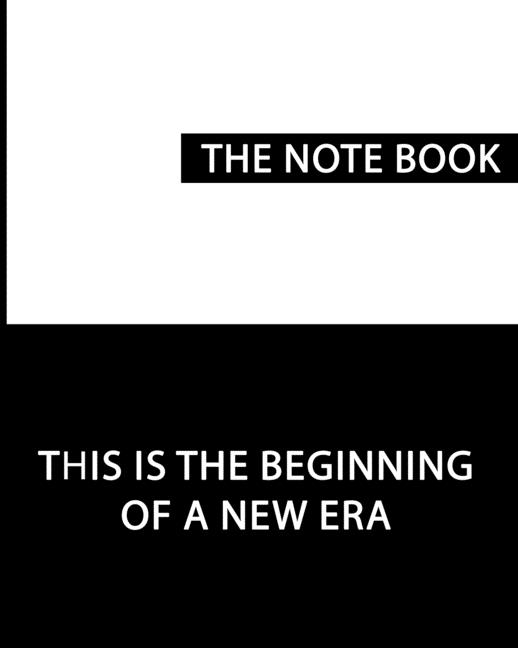 The Book Note : Black and white Note book 8x10 100 pages with lines ...