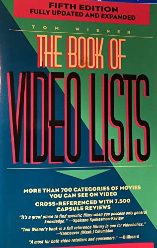 Pre-Owned The Book of Video Lists: More Than 700 Categories of Movies ...