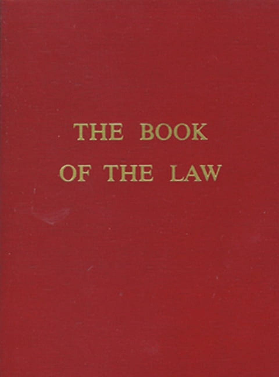 The Book of the Law, (Paperback) - Walmart.com