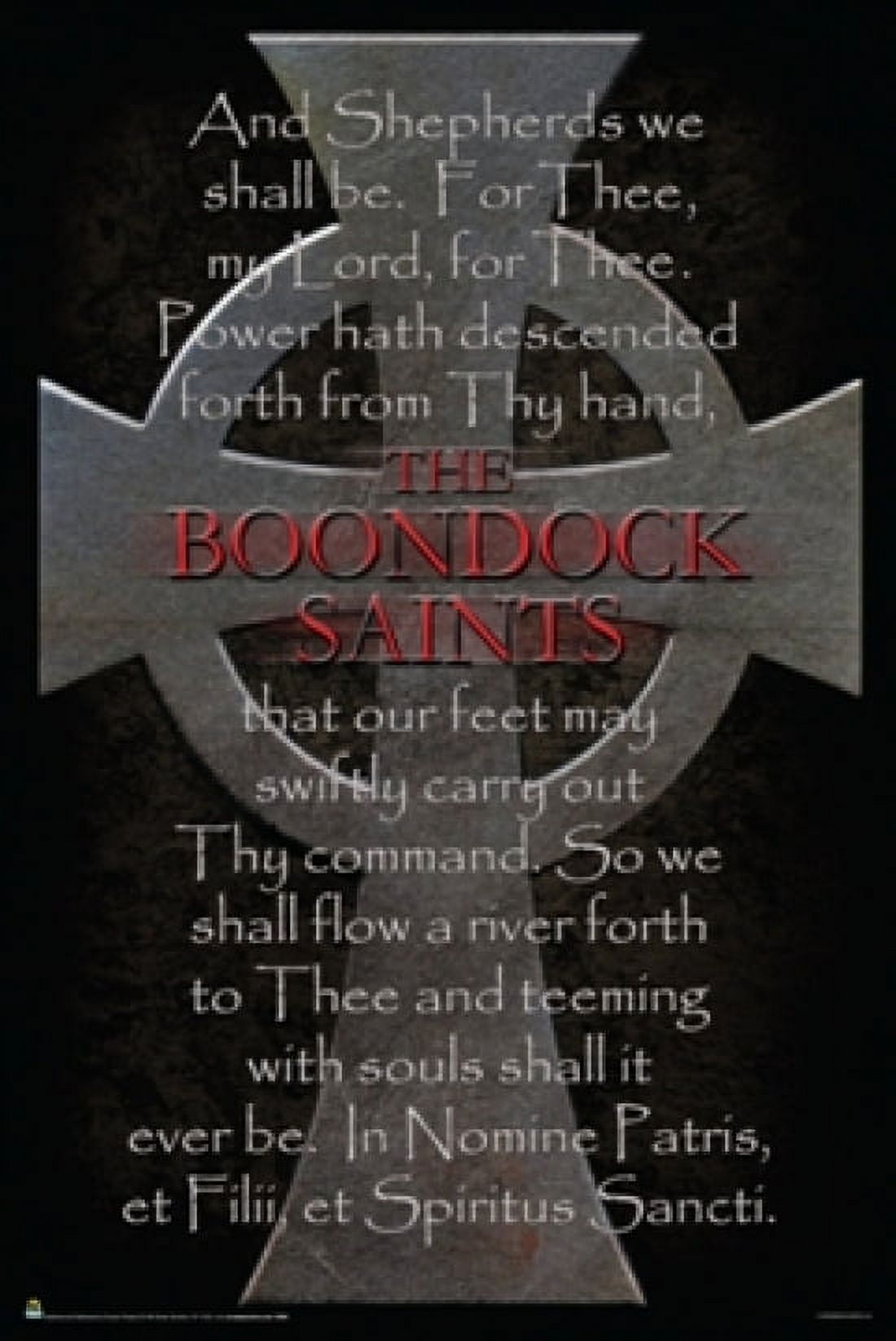 The Boondock Saints Cross & Prayer Laminated Poster (24 X 36) - Walmart.com