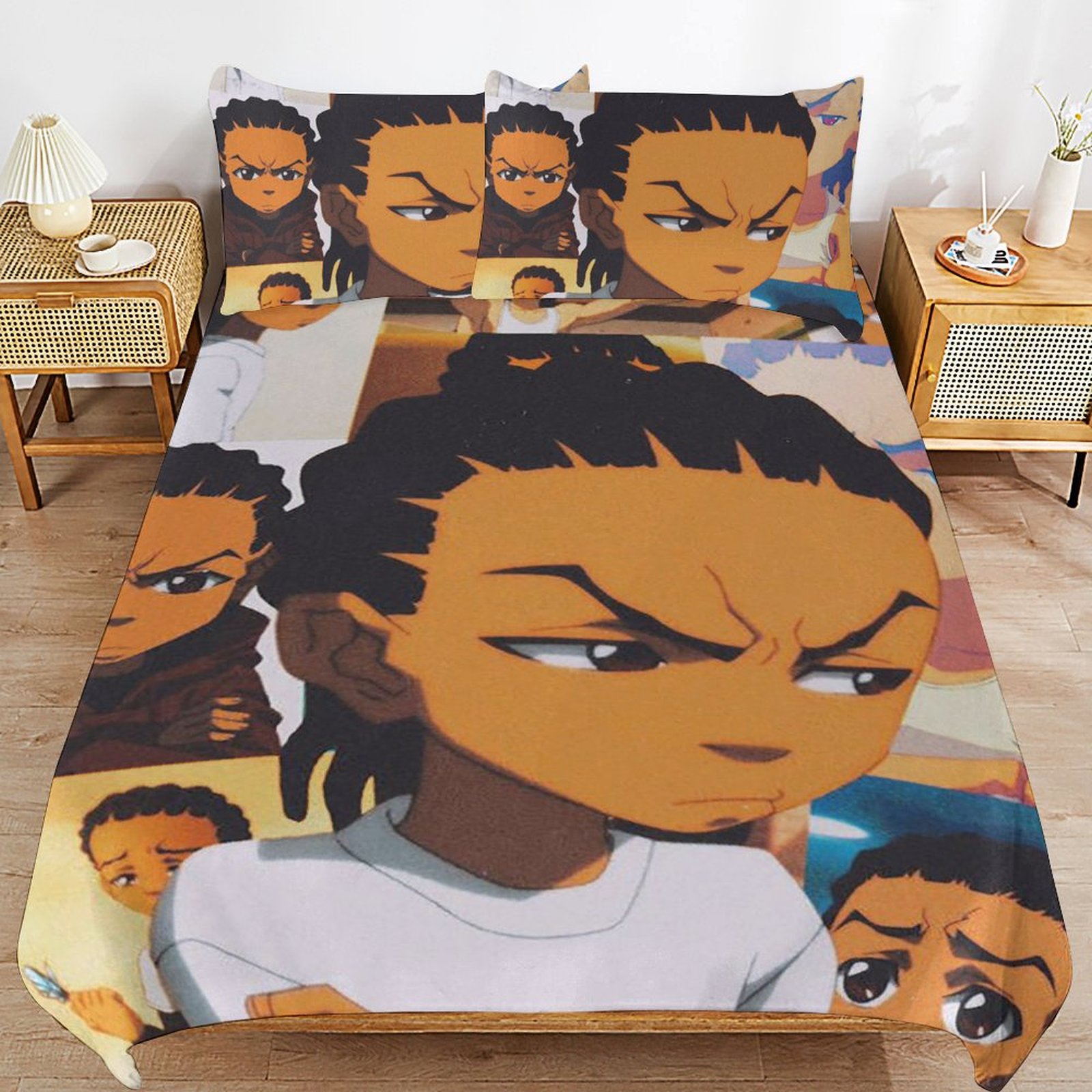 The Boondocks 3-Piece Bedding Set Warm And Comfortable Soft Duvet Cover ...