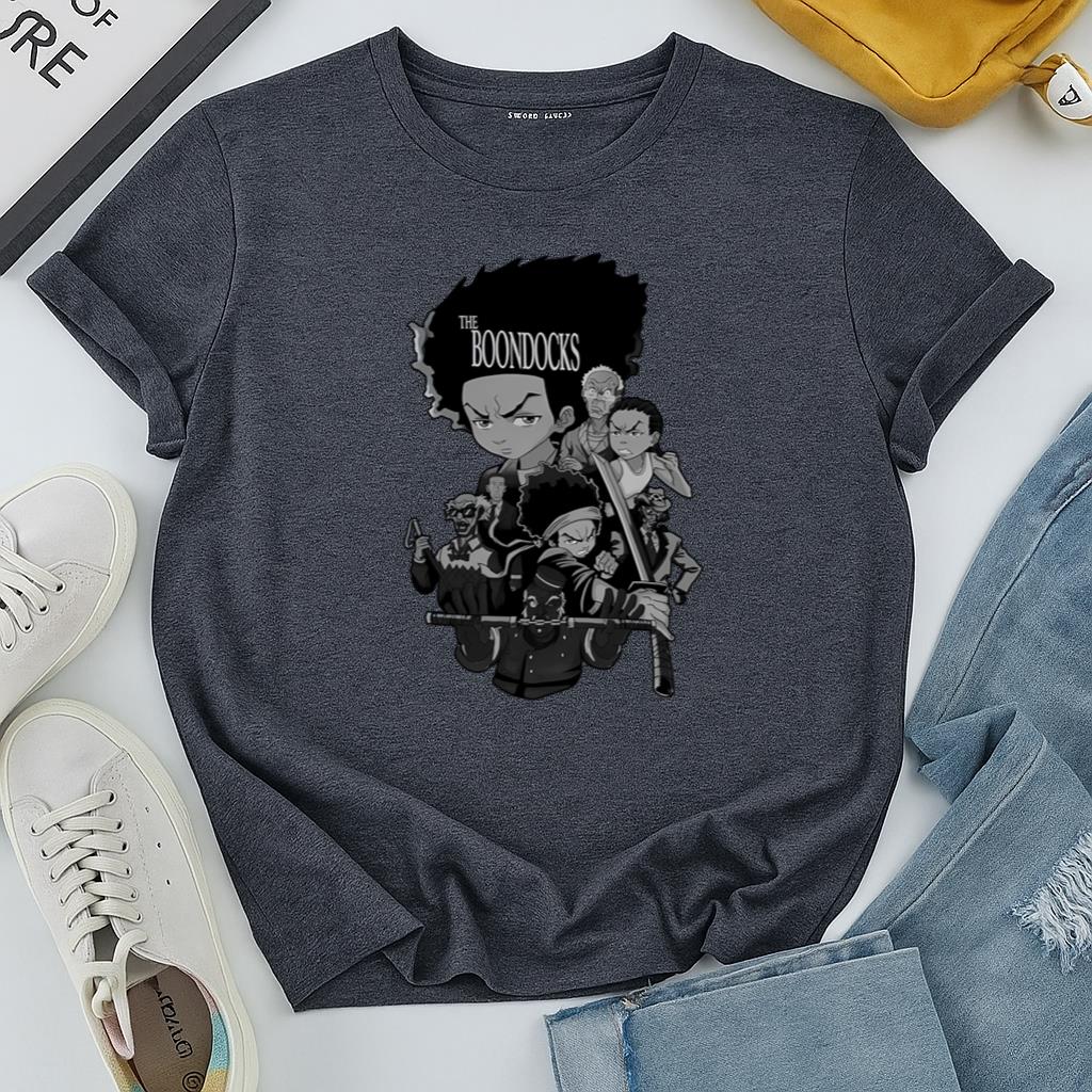 The Boondocks Animated Sitcom Classic Poster Fan Art Graphic Unisex T ...