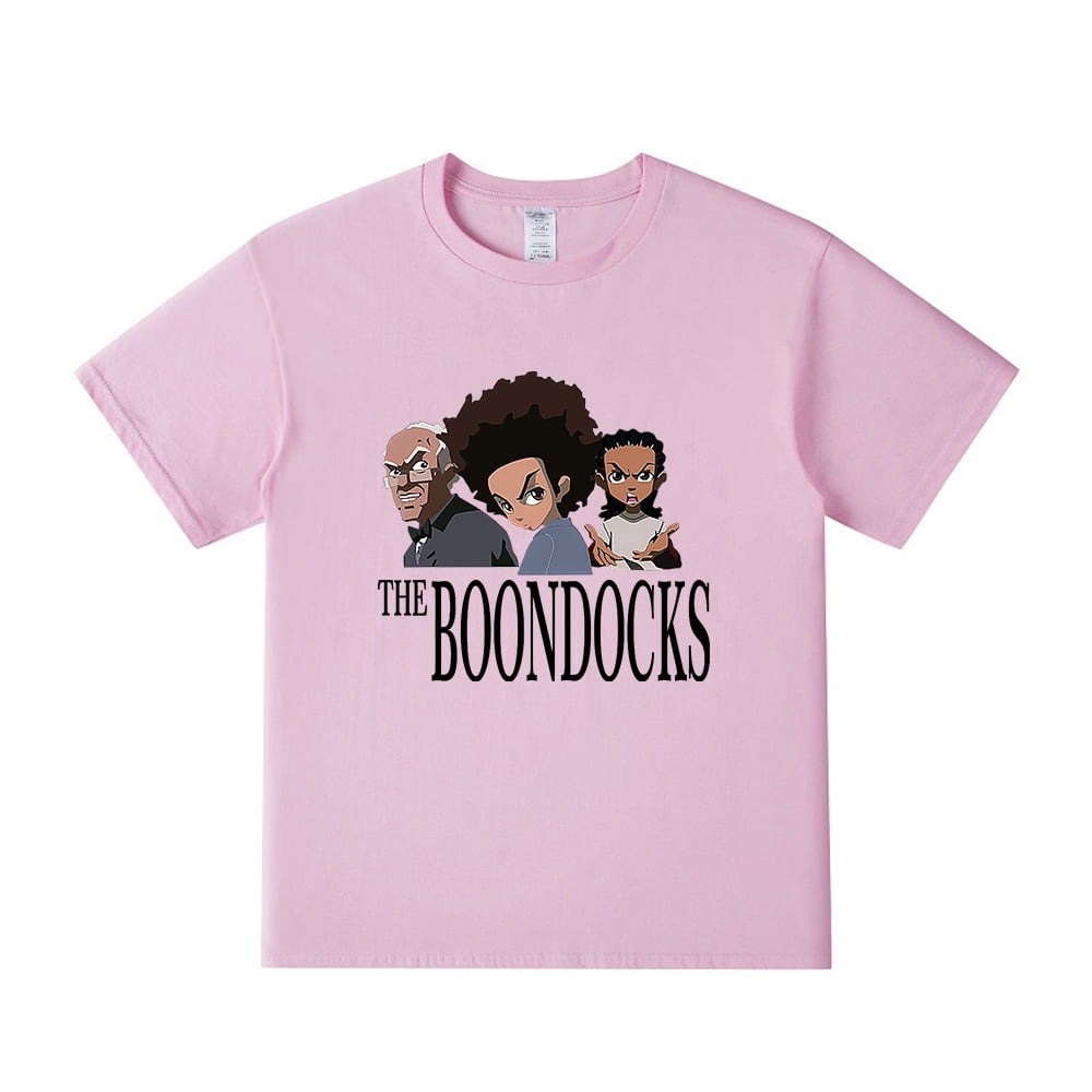The Boondocks Anime T-shirt America Black Cartoon Merch Women Men ...