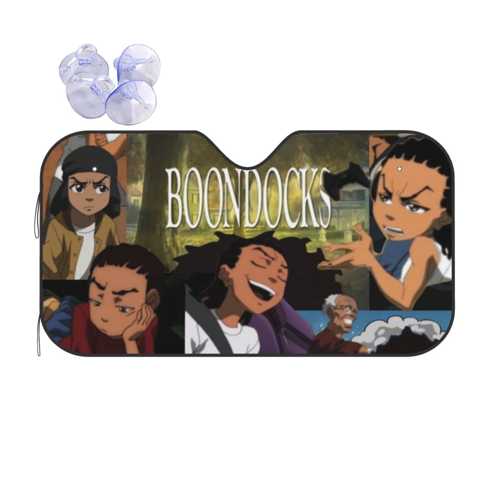 The Boondocks Car Windshield Sun Shade Auto Front Window Sunshade Cover ...