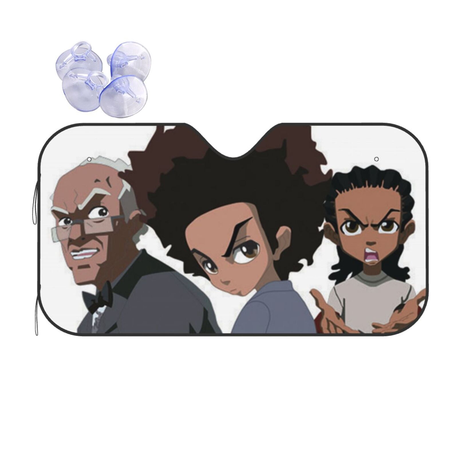 The Boondocks Car Windshield Sun Shade Auto Front Window Sunshade Cover ...
