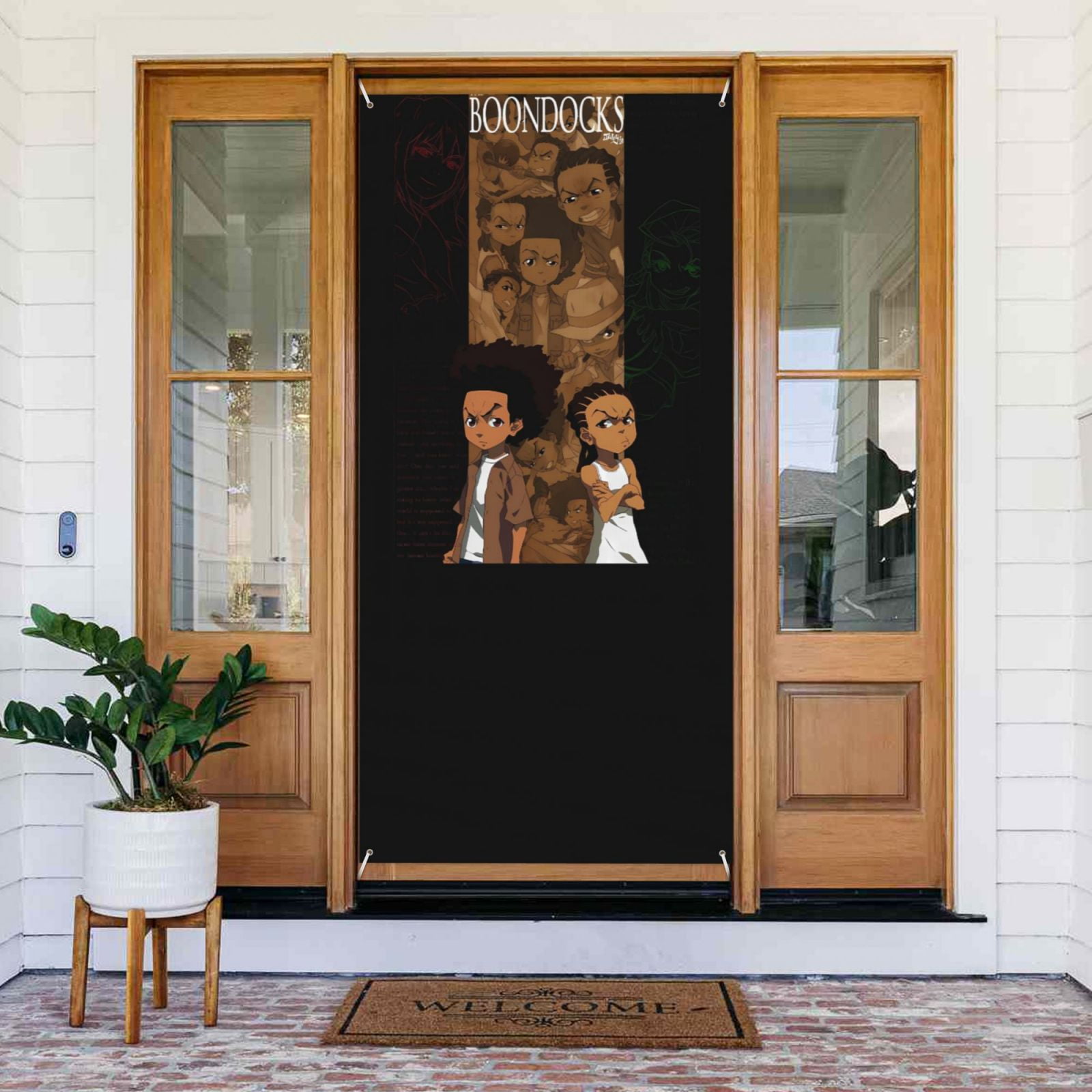 The Boondocks Door Decoration Banner,Decorations Outdoor Front Porch ...