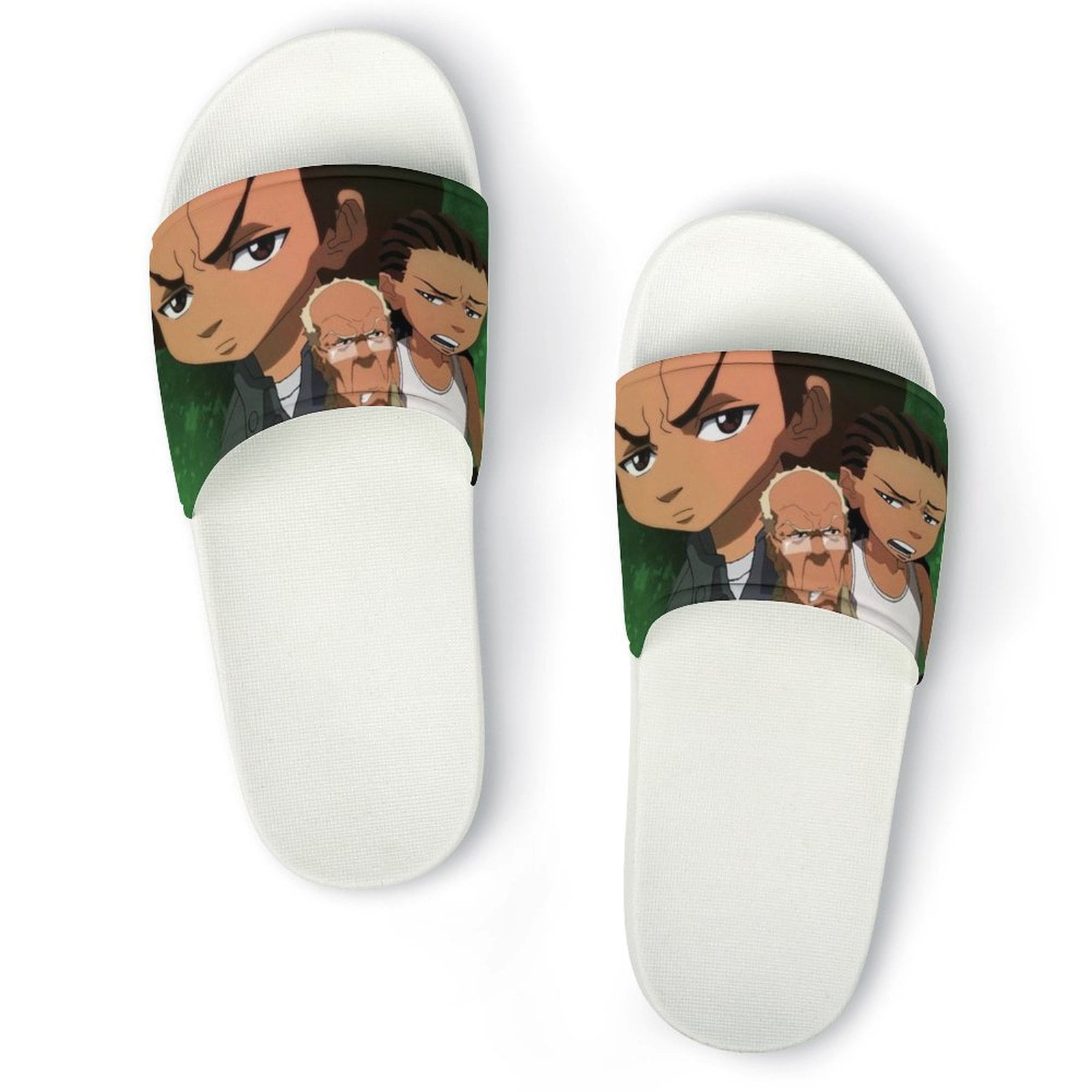 The Boondocks Home Slippers Unisex House Sandals Breathable PVC Slides ...