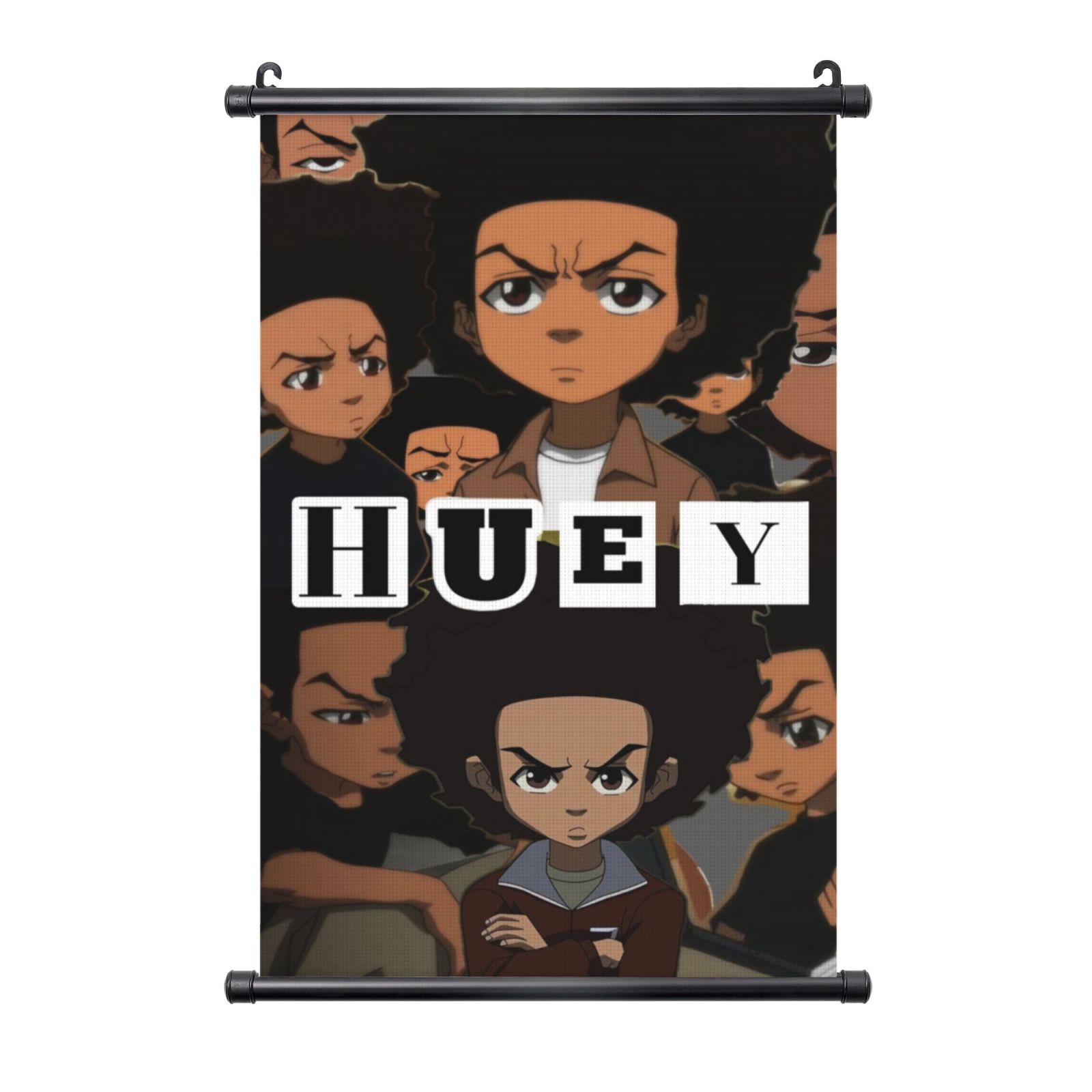 The Boondocks Poster Aesthetic Canvas PVC Shaft Wall Art Hanging Hanger ...