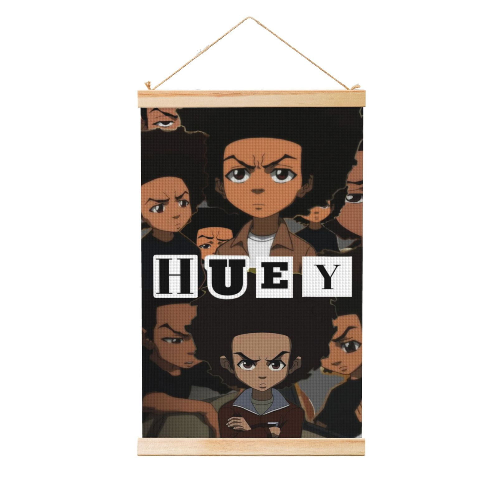The Boondocks Poster Aesthetic Canvas Wooden Shaft Wall Art Hanging ...