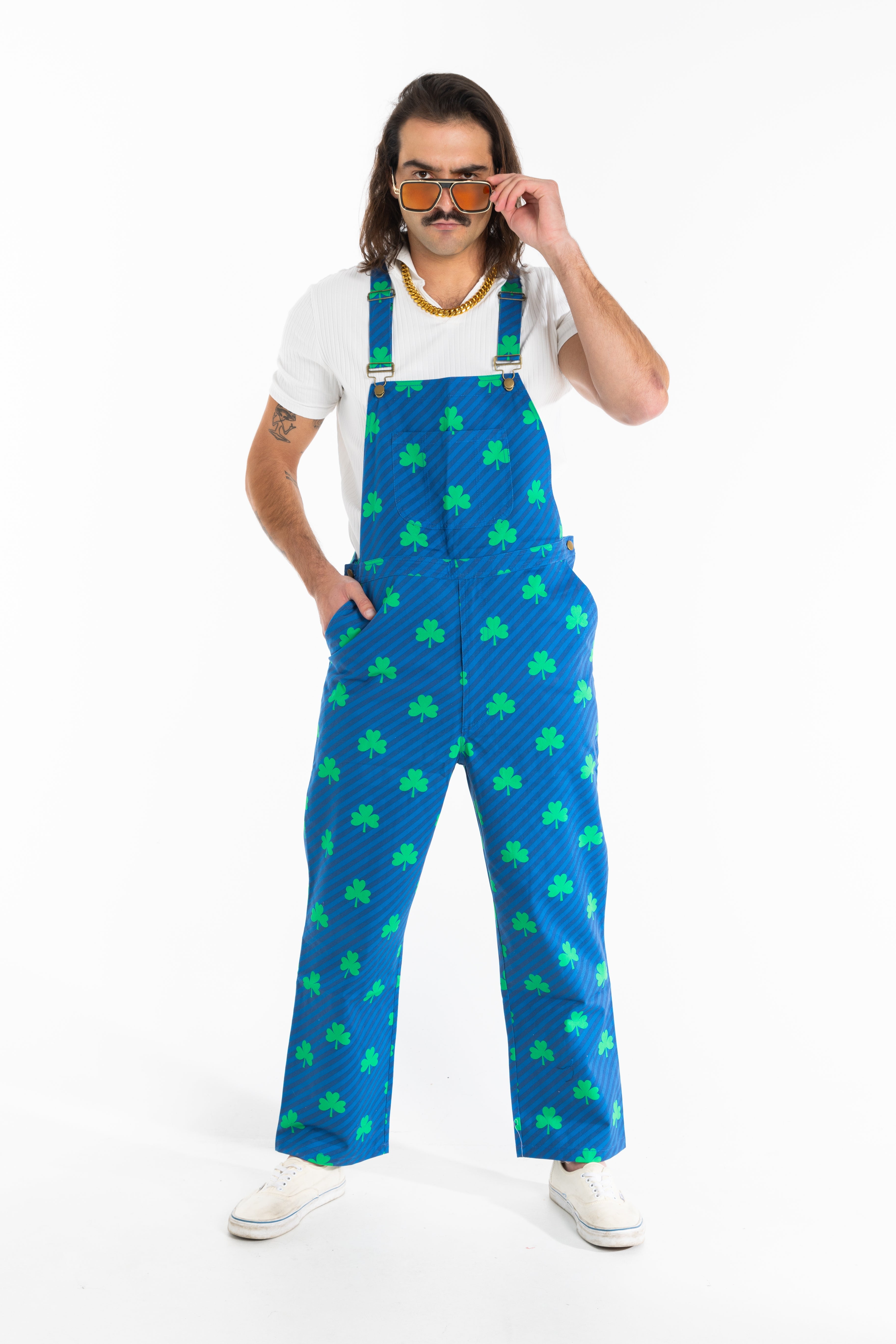 The Boondocks - Shinesty St Pats Clover Men's Overalls Medium - Walmart.com