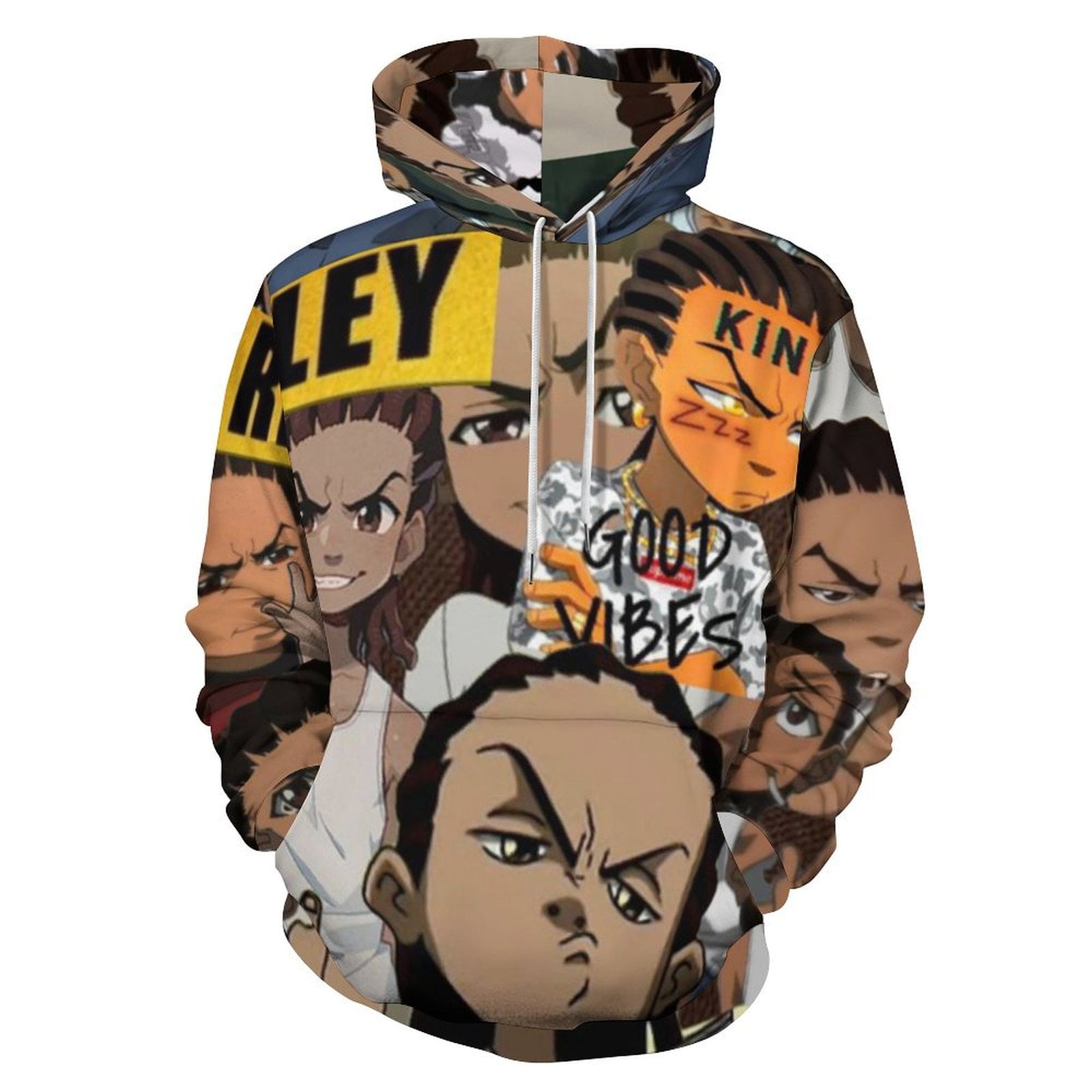 The Boondocks Sweatshirts Casual Pullover Hoodie Jacket Unisex Hooded ...