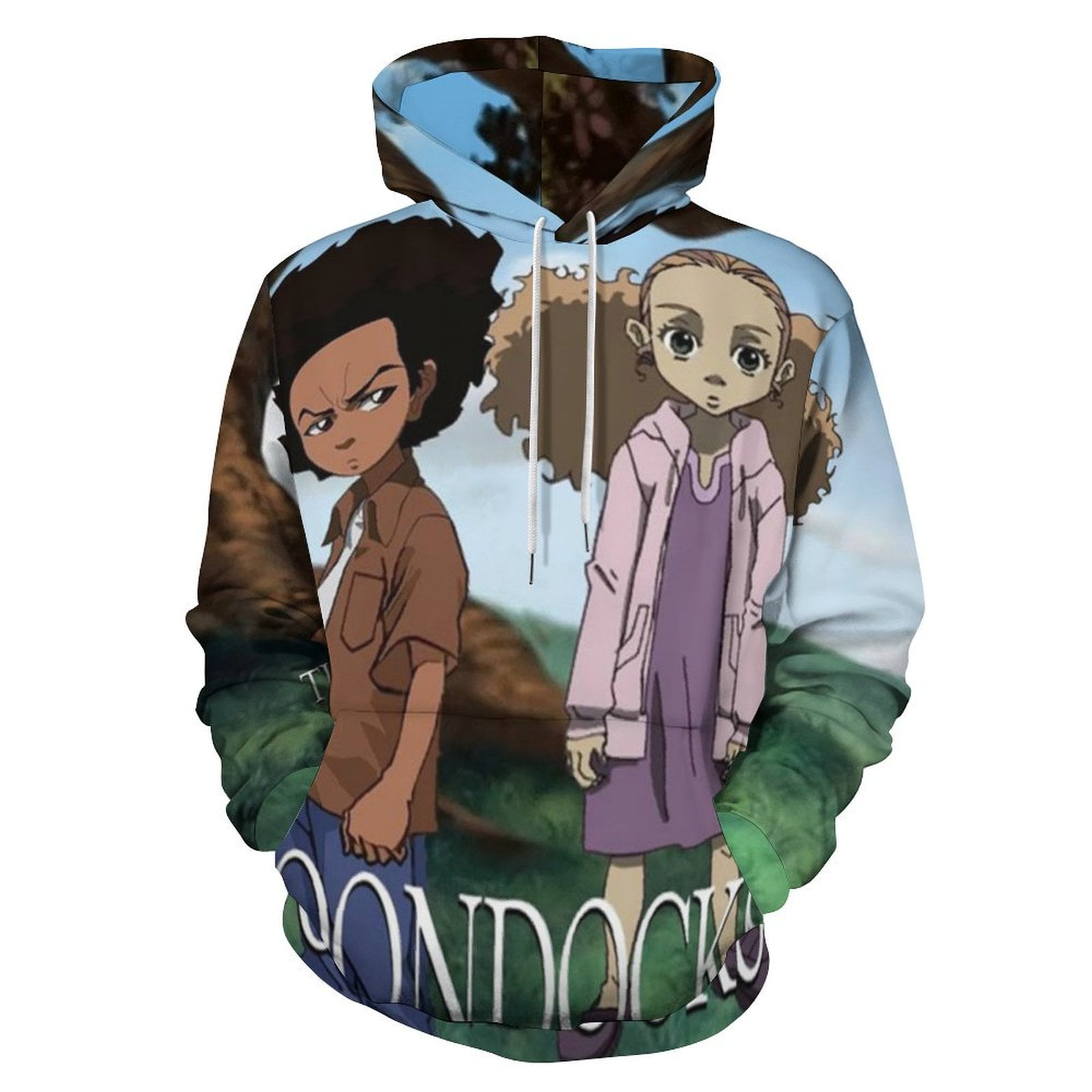 The Boondocks Sweatshirts Casual Pullover Hoodie Jacket Unisex Hooded ...