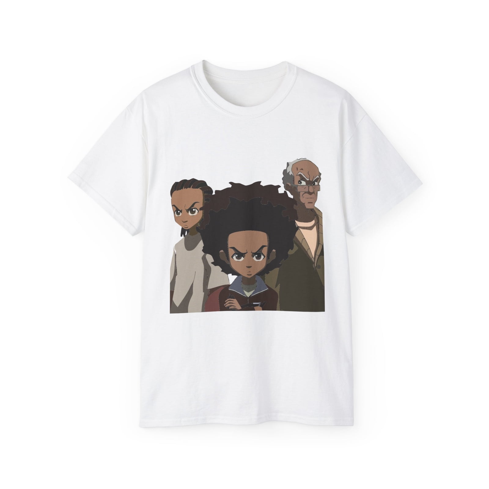 The Boondocks The Freemans T Shirt Huey Riley Grandpa Freema Cartoon ...
