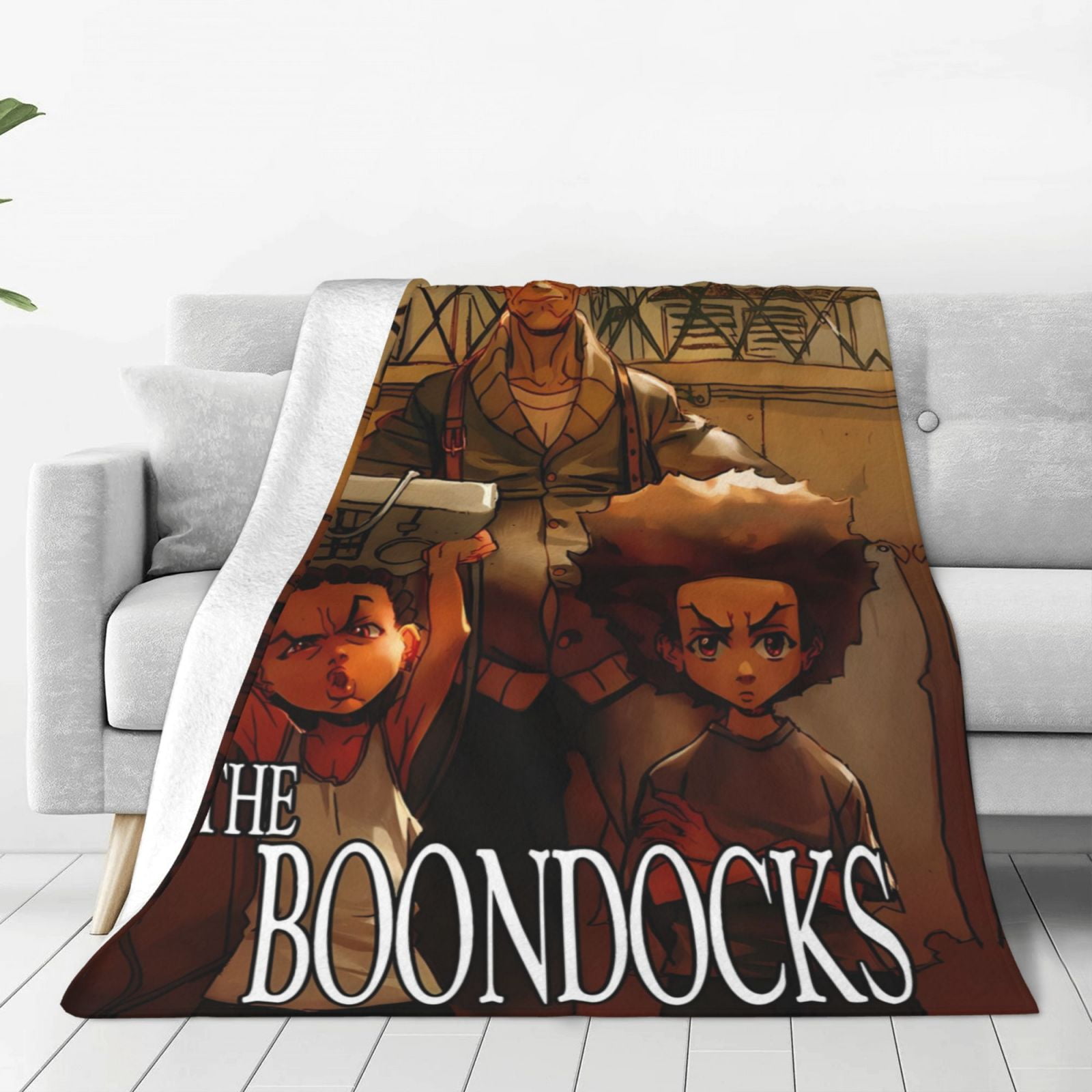 The Boondocks Throw Blanket Couch Bed Sofa Soft Lightweight Warm Cozy ...