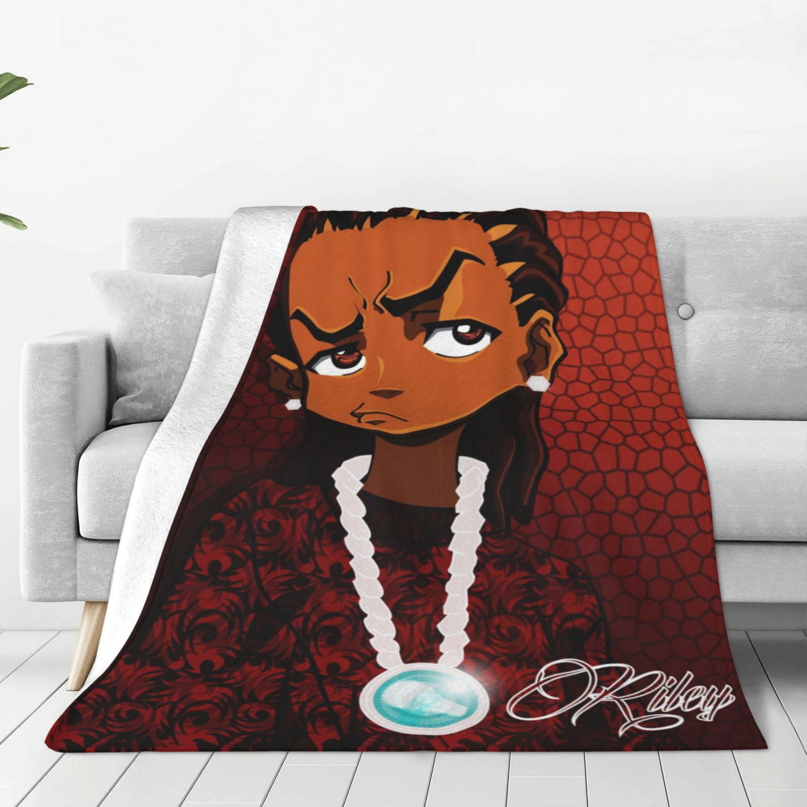 The Boondocks Throw Blanket Couch Bed Sofa Soft Lightweight Warm Cozy ...