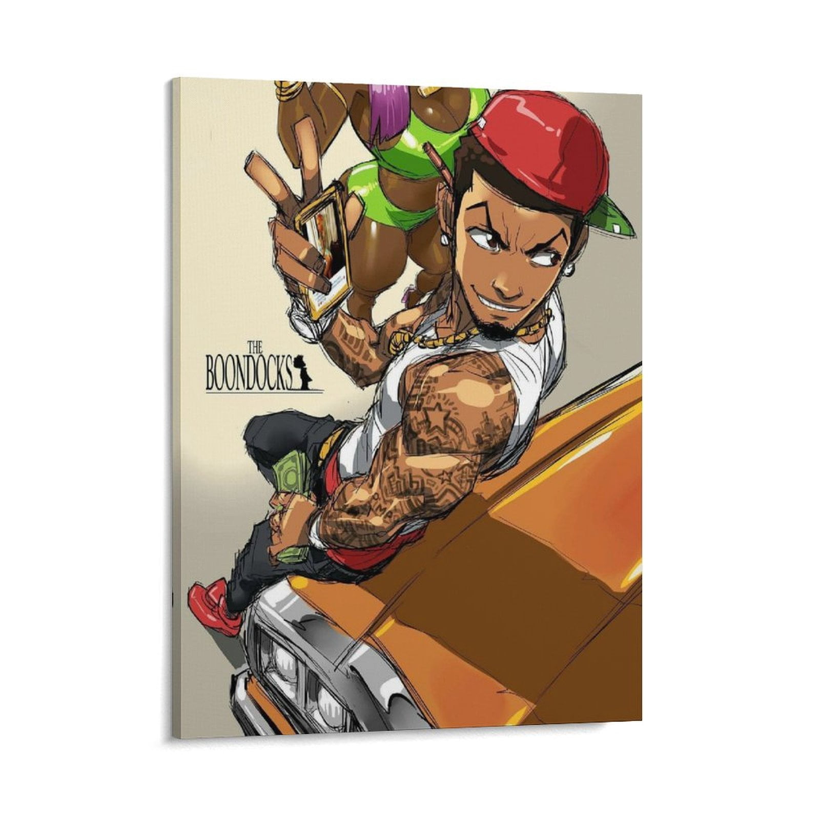 The Boondocks Wall Art, Canvas Hanging Painting, Artwork for Living ...