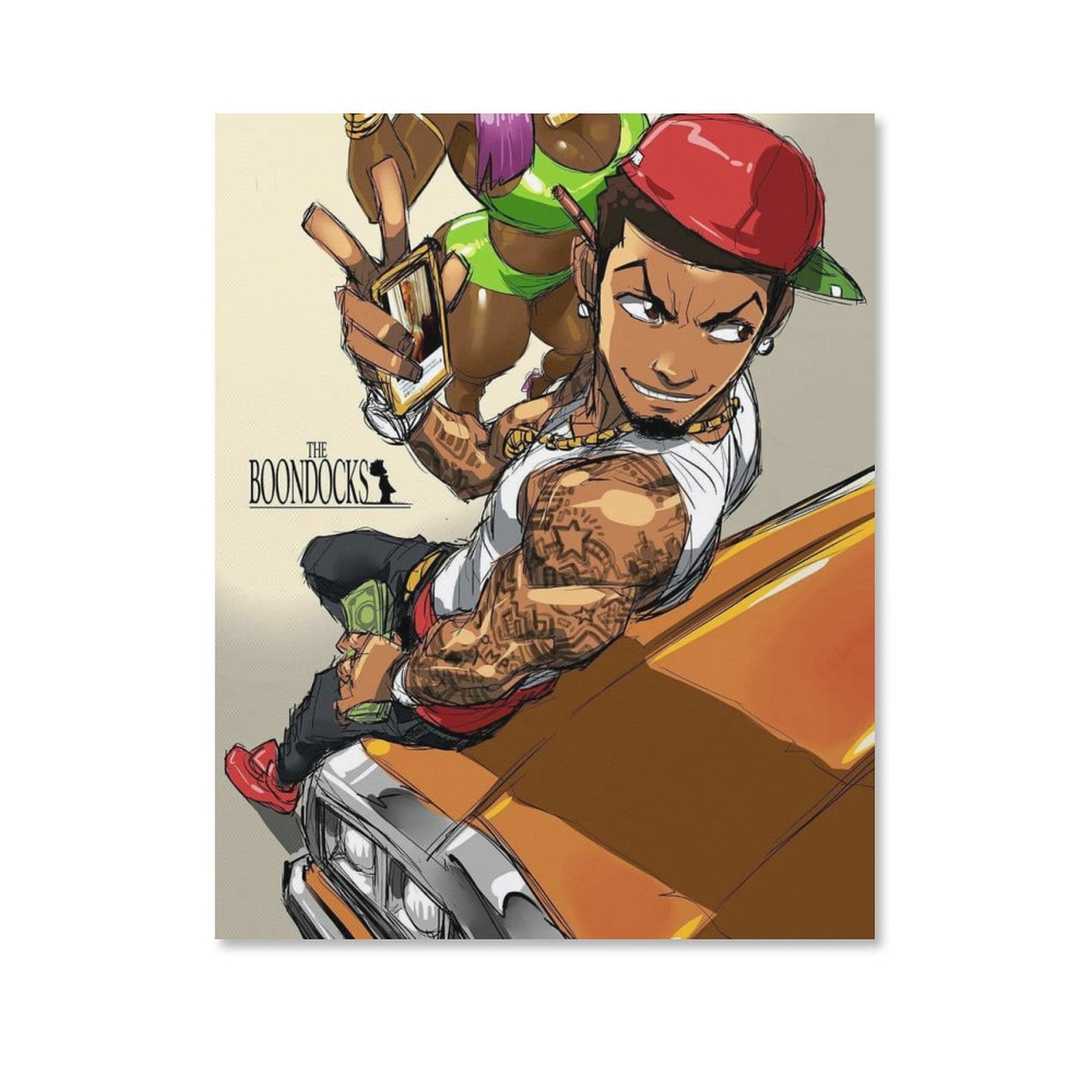 The Boondocks Wall Art, Canvas Hanging Painting, Artwork for Living ...