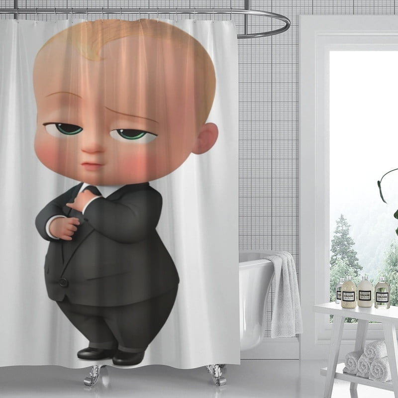 The Boss Baby Shower Curtain 35*70.8 Inches Waterproof And Durable ...
