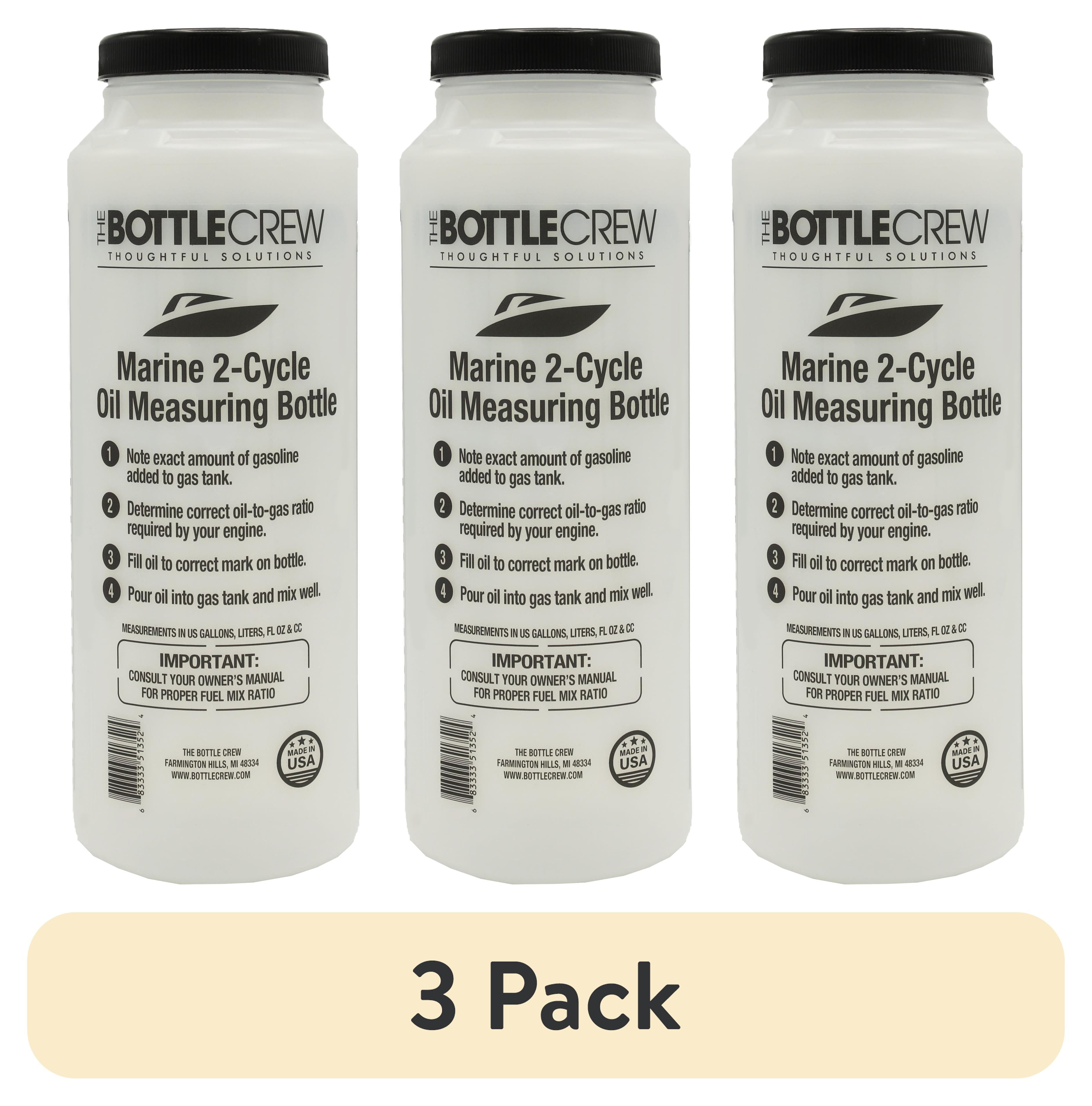(3 pack) The Bottle Crew Marine Mixing Bottle, 32 fl oz Capacity Size ...