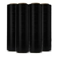 The Boxery- 18''X1500' Per Roll Stretch Wrap (Black)-4 Rolls/6000 Feet ...