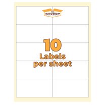 "RyhamPaper 50 Waterproof Sticky Shipping Labels, LaserJet & Ink, 5.5 ...