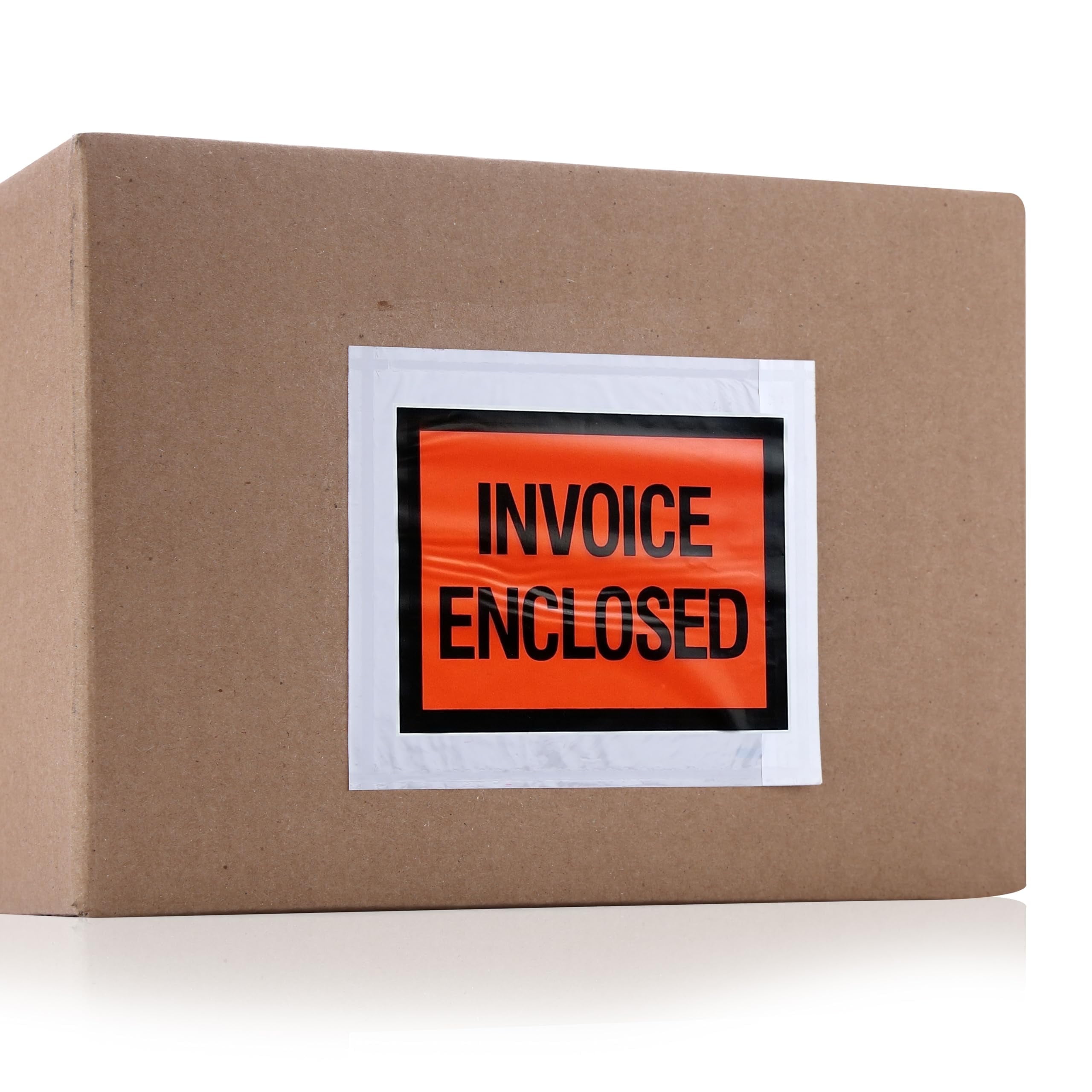 The Boxery Invoice Full 4 1/2x5 1/2 Inch Clear Adhesive Backloading ...