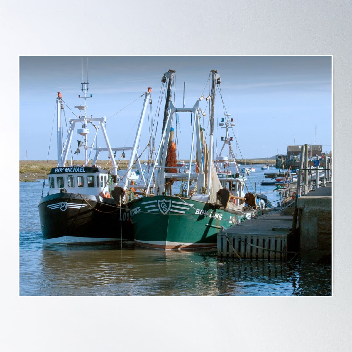 The Boy Michael And The Boy Lukie, Fishing Boats At Wells Harbour ...