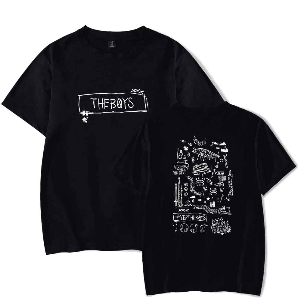 The Boys Merch T-shirt Sick Scrawl Tee Fashion Men Women t shirt ...