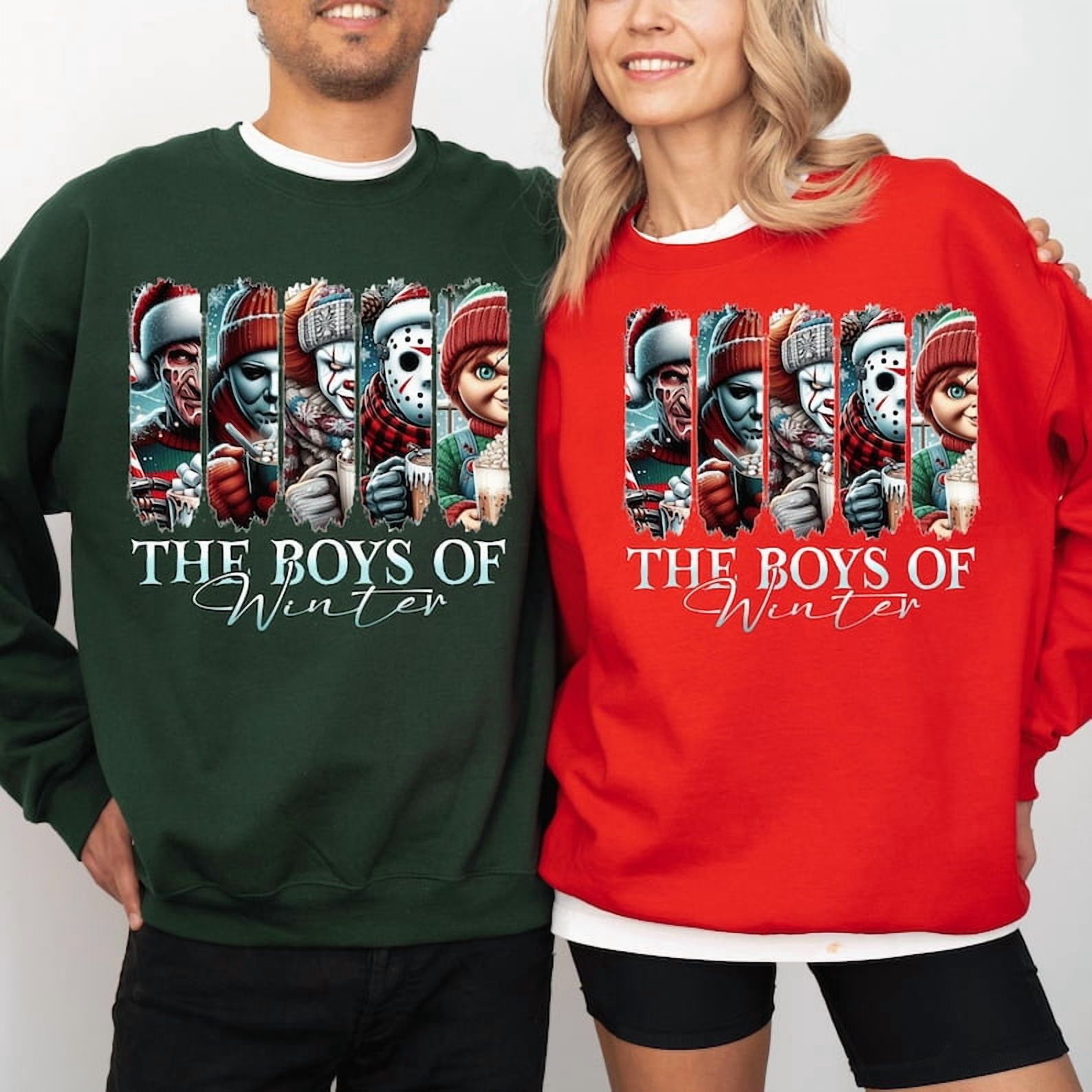 The Boys of Winter Horror Movie Characters Sweatshirt, Winter Horror ...