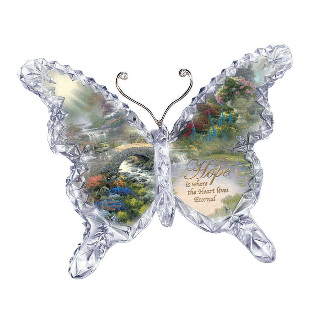 The Bradford Exchange Crystalline Butterfly Hope Garden of Paradise ...