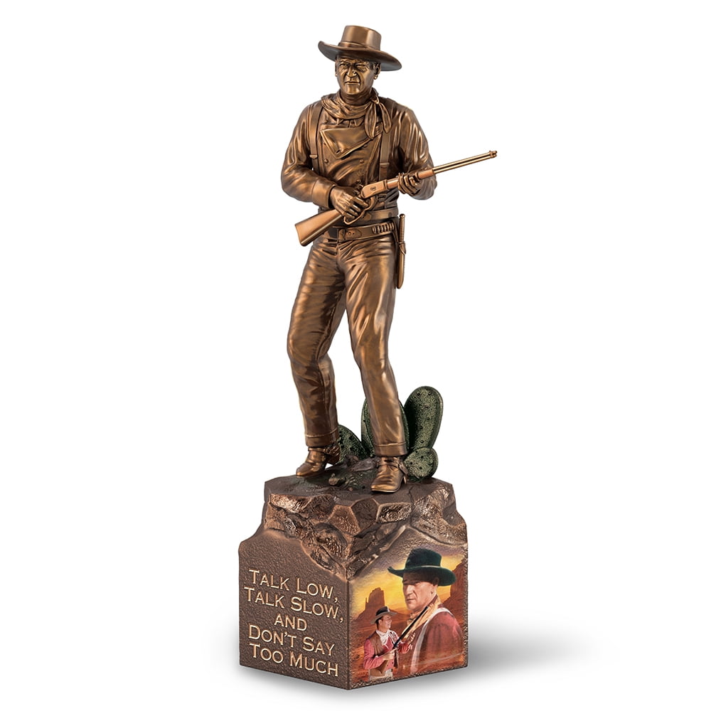 The Bradford Exchange John Wayne The Legend Sculpture: Don't Say Too ...