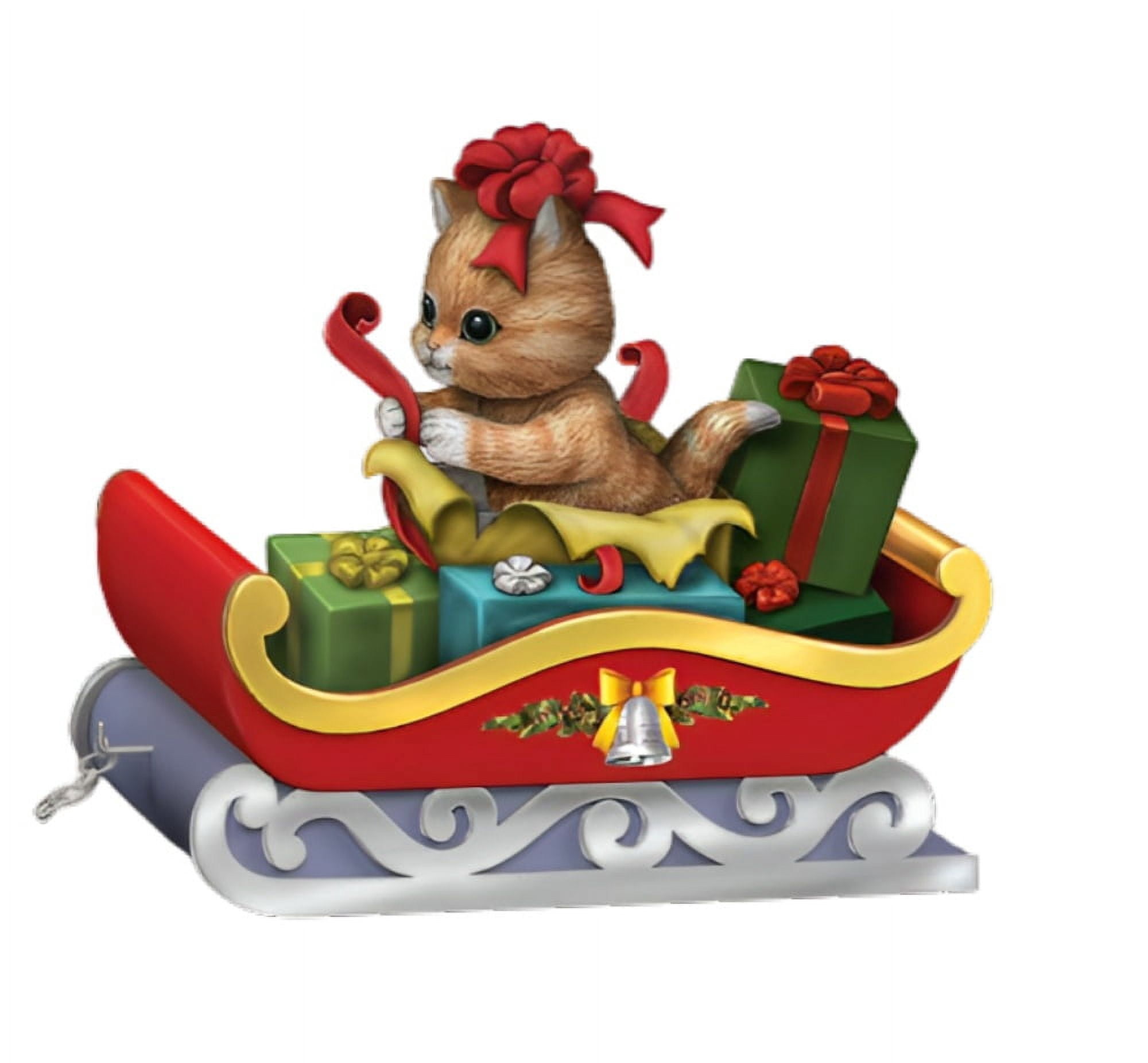The Bradford Exchange Meowy Christmas Sleigh Train Collection Issue #3 ...